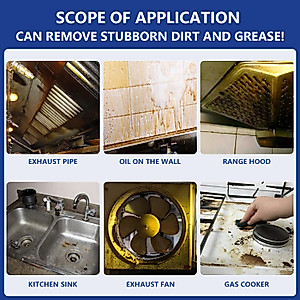 (100ML*3PCS) Bubble Cleaner Foam,Foaming Heavy Oil Stain Cleaner,All-Purpose Rinse-free Cleaner Spray,Kitchen Deep Cleaning Spray,Powerful Stain,Stubborn Grease & Grime Remover Bubble Spray