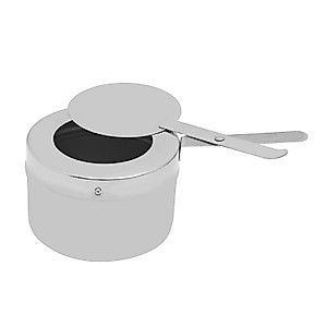 14 Qt. Soup Chafer, Soup Warmer Catering Supplies Food Warmer, 201 Stainless Steel Chafing Dish Buffet Set with Fuel Holder, Round Food Warming Tray for Event Party Holiday Dinners (Silver)