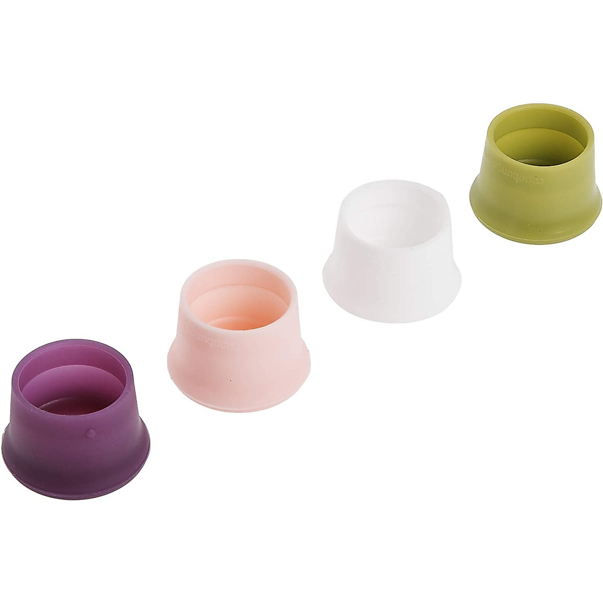 CapaBunga Silicone Wine Stoppers for Wine Bottles - 4 Pack Funny Wine Stoppers - Airtight Wine Bottle Stoppers Wine Saver Wine Bottle Caps - Wine Accessories for Wine Lovers - Classics