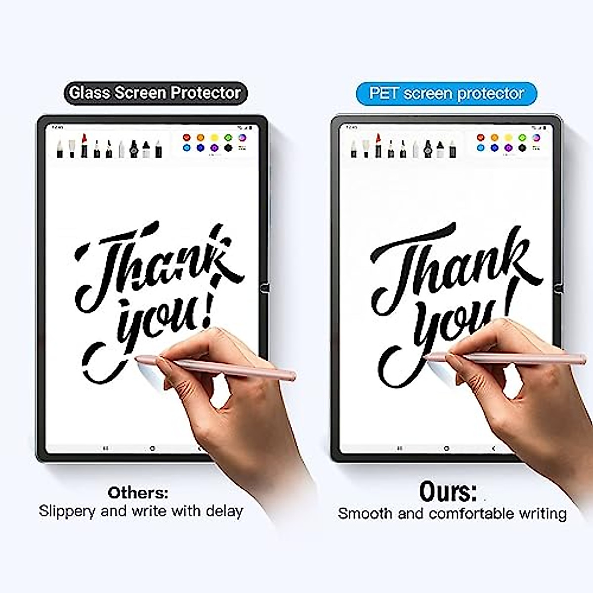 TMahhbid [2 Pack] Paper-Feel Screen Protector for Microsoft Surface Go 3 (2021)/ Surface Go 2 2020/ Surface Go 2018, Anti-Glare/Writing Smooth PET Protective Film for S-Pen - Matte