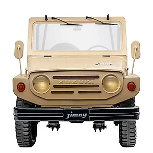 FMS 1/6 Jimny LJ10 RC Crawler RC Car Official Licensed Model Car 15km/h 4WD Hobby RC Crawler RC Cars RS Remote Control Car with LED Lights Vehicle 4-Ch 2.4GHz Transmitter for Adults Tan