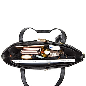 Nevenka Top Handle Handbags for Ladies PU Leather Tote Purse Women Crossbody Shoulder Bags (Red)