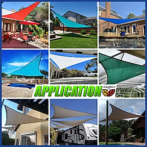 ShadeMart 10' x 10' x 10' Grey Sun Shade Sail UPF50 Triangle Canopy Fabric Cloth Screen, Water Air Permeable & UV Resistant, Heavy Duty, Carport Patio Outdoor - (We Customize Size)