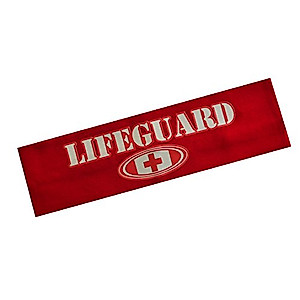 Funny Girl Designs Lifeguard Cotton Stretch Headband (RED Cotton)