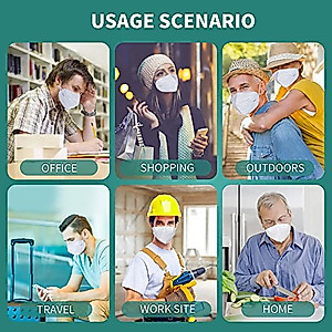 Daddy's Choice Purism KN95 Face Mask, Disposable Use 20pcs/box, 5-Layer Protective Face Mask, White