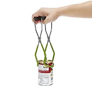 Canning Jar Lifter Tongs Stainless Steel Jar Lifter with Grip Handle for Safe and Secure Grip