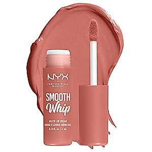 NYX PROFESSIONAL MAKEUP Smooth Whip Matte Lip Cream, Long Lasting, Moisturizing, Vegan Liquid Lipstick - Cheeks (Soft Pinky Nude)