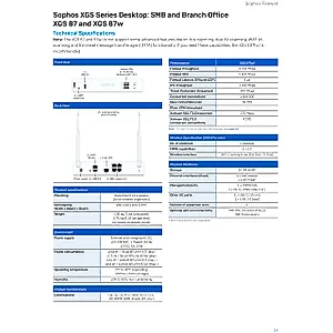 Sophos XGS 87w Next-Gen Firewall - US Power Cord (XY8BTCHUS)