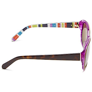 Kate Spade New York Hilde - Polarized Tortoise Purple/Dark Brown Polarized One Size