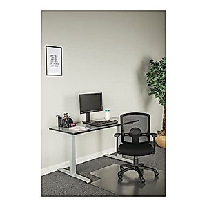 Alera ALEET4017B Etros Series 275 lbs. Capacity Mesh Mid-Back Petite Swivel/Tilt Chair - Black