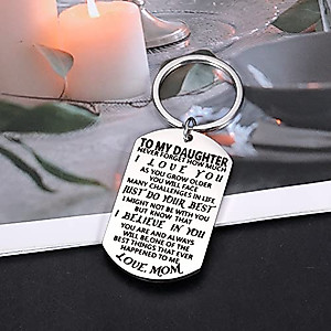 Inspirational Birthday Back to School Gifts Keychain for Women Teenage Girls Daughter Gifts from Mom Stocking Stuffers for Teens Her Adult Women Christmas Birthday Coming of Age Gradation Wedding Gift