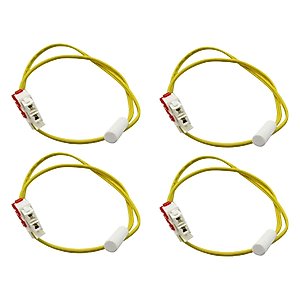 DA32-00006W 4PCS Defrost Temperature Sensor for Samsung Refrigerator RB2055SW RS2556WW RB1855SL RB1955VQ RB195BSBB RS2520SW RS269LARS RB1955SW by GRABOTE