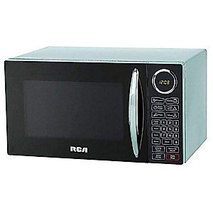 RCA RMW953-BLUE RMW953 0.9-Cubic Feet Microwave Oven with Oversized Display, Blue