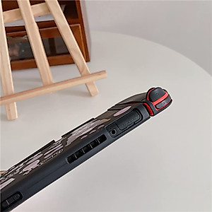 ENIFLY Cute Soft Shockproof Kuromi Dockable Cover Case Compatible with Nintendo Switch, Durable Scratch Resistant Shell for Joycon, Silicone Protective Skin Set