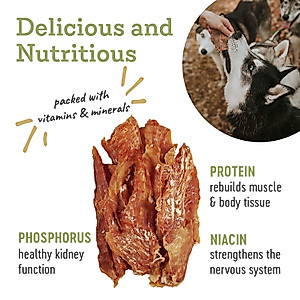 Farm Hounds - Chicken Jerky - Premium Natural Chicken Jerky For Dogs - From 100% Humanely Raised Chicken - Break-To-Size - Great For Training & Treats - No Added Fillers - Made in USA - 3.5 oz -1 Pack