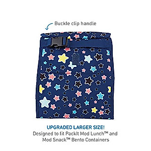 PackIt Freezable Lunch Bag with Zip Closure, Bright Stars