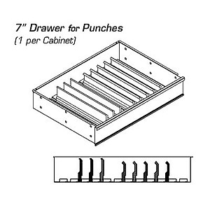 Versatility - 4 Drawer Press Brake Cabinet for Wila NS (New Standard), Wilson WT, and Trumpf Style Tooling, VT-23400
