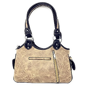 Western Style Embroidery Scripture Women Rhinestone Cross Bible Cover Book Case Crossbody Handbag Wallet in 5 Colors (Beige Handbag only)