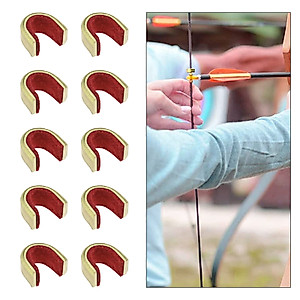 Create idea 30PCS Archery String Nocking Points Brass Bow String Nocks Buckle Clips for Compound and Recurve Bow String Accessories