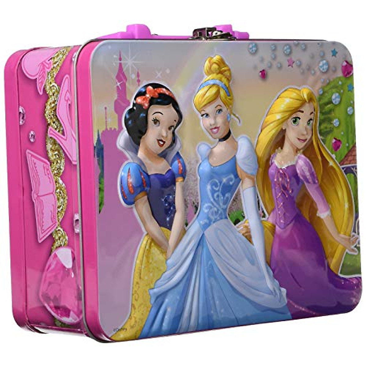 Disney Princess 48pc Puzzle Tin - Lunch Tin Box ( 7.75" x 6.50" x 3.25")