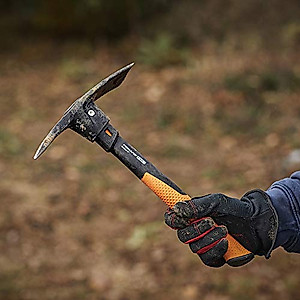 Fiskars 751220-1001 Pro IsoCore Pick/Mattock, 1.5 lb, Orange/Black