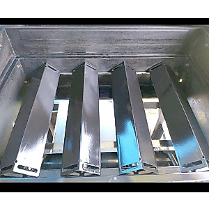 P9215A (4-Pack) 16 1/2 Inches Porcelain Steel Heat Plate Replacement for BBQ Grillware, Uniflame, Charbroil 463210310, 463210511, 463211511, 463211513, 463211514, 463211711 Grill Chef and Others