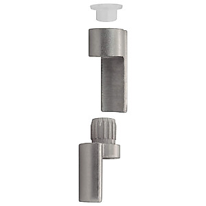 Nuk3y Door Saver 3 III Hinge Pin Stop for Residential Doors Fits All 3" to 4-1/2" Hinges (Satin Nickel)