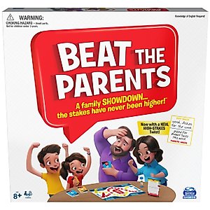 Spin Master Beat The Parents Board Game for Families and Kids Aged Over 5, (6062192)