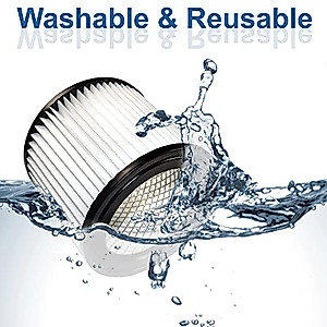 HQRP Cartridge Filter compatible with Shop-vac H87 H87S series H87S450 H87S550A H87S650C H87S600Cr Brute 5 Gallon Wet Dry Vacuum