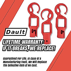DAULT Hanger for Milwaukee M18 Fuel Quik-lok Attachments (3 Pack) Made in U.S.A, See Video