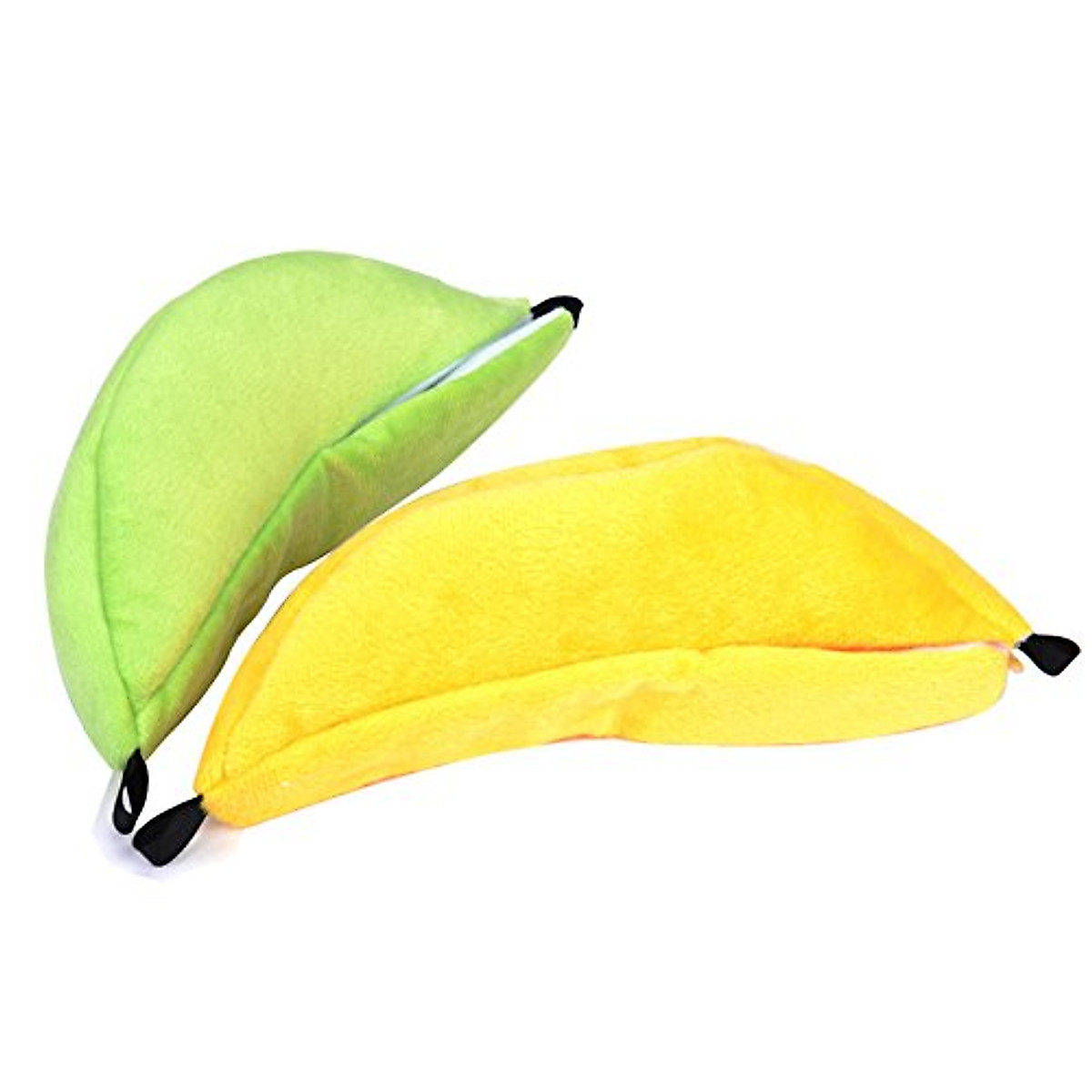 angel3292 Warm Plush Sleeping Cage Hanging Hamster Pet Hammock Banana Nest Decor Toy Yellow