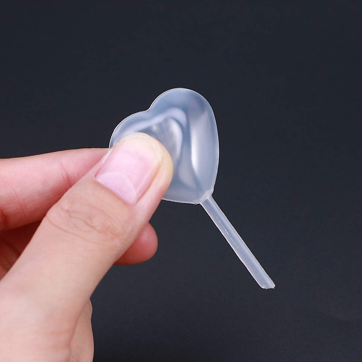 100Pcs Transfer Pipettes Squeeze Transfer Pipettes Injectors for Chocolate Cupcakes Strawberries 4ml (Heart Shape)
