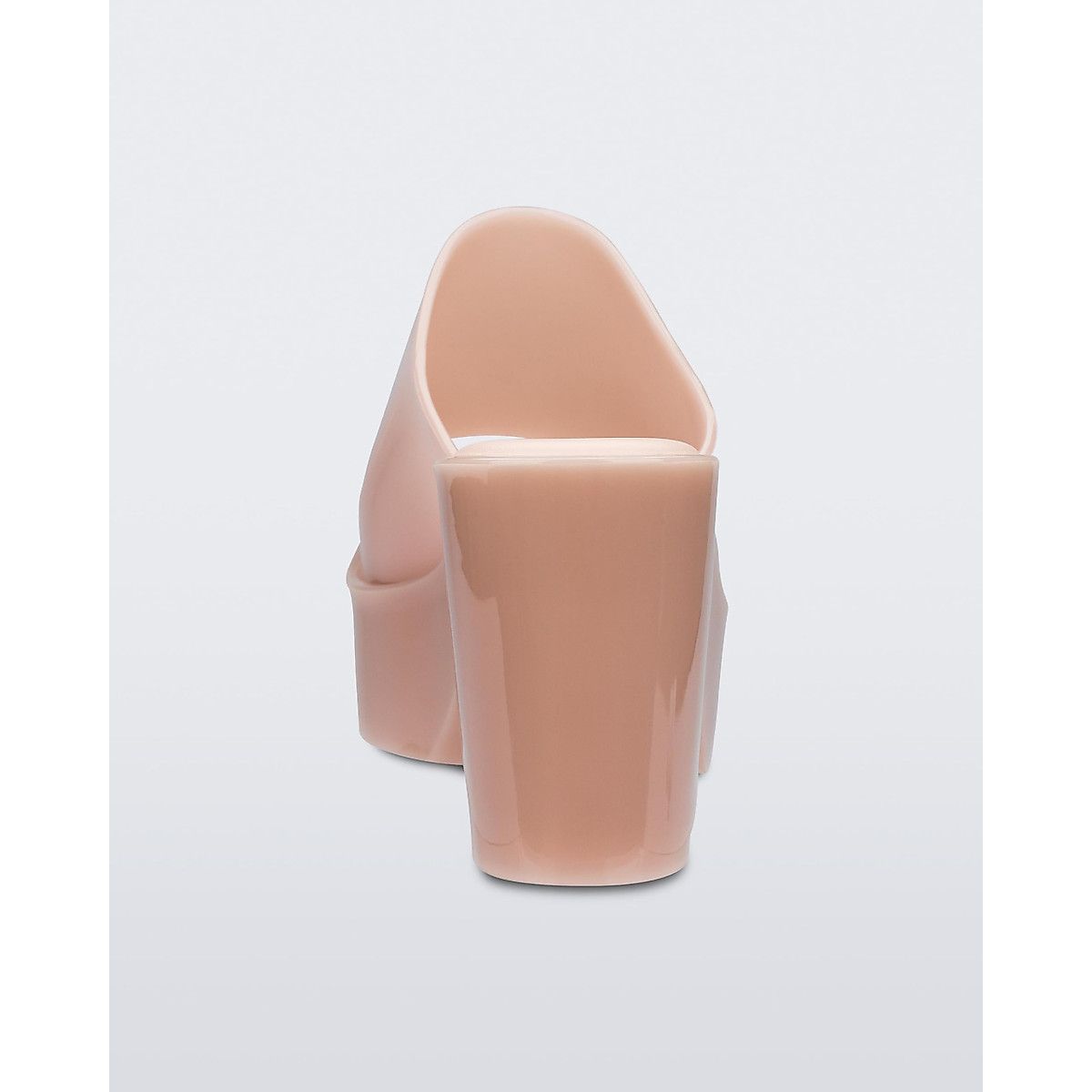 Melissa Women's Mule Platform Clogs, Beige, Pink, 8 Medium US