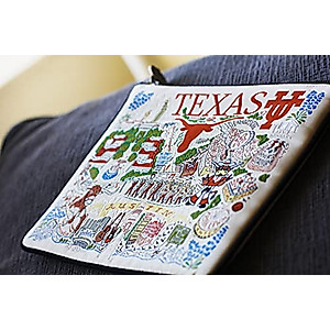 catstudio University of Texas College Zip Pouch | Use as Wallet, Clutch, Handbag or Makeup Bag