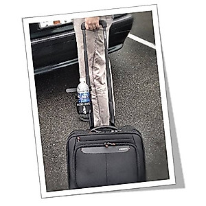 guzzie+Guss Universal Cup Holder for Strollers, Wheelchairs, Mobility Walkers, Bikes, Camping Chairs - Easy Installation - Anti-Slip Sleeve - Fits Wide Variety of Drink Containers - Pink