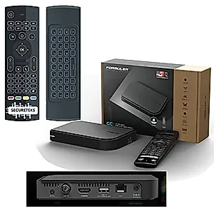 New 2021 Formuler CC 4K Hybrid UHD + ATSC Ultra Media Receiver 2GB Ram 16GB Memory+ Bonus Secureteks Premium AirMouse with Keyboard and Backlit.