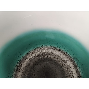 432Hz Morganite + Emerald +Obsidian Gemstone Fusion Crystal Singing Bowl C Root Chakra 14 inch with Free Suede Striker and O ring Rubber Mallet