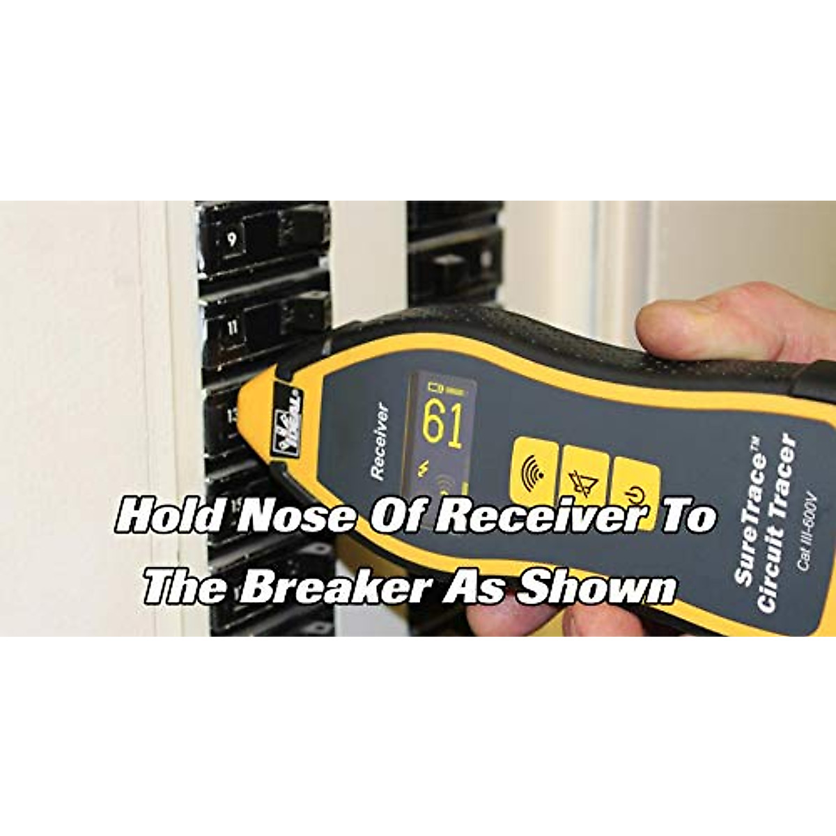 IDEAL INDUSTRIES INC. SureTrace 61-957 Circuit Tracer Open/Closed, 360 Degree, Black
