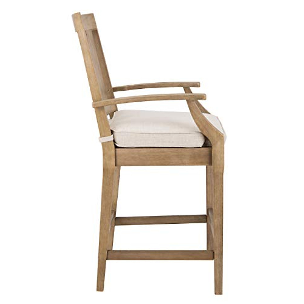 Safavieh Couture Patio Collection San Salvador Natural and White 25-inch Bar Stool (Set of 2)