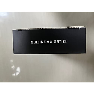 Magnifying Glass with Light, MOJINO 10X Lighted Large Handheld Reading Magnifier Glasses with 18 LED Lights for Macular Degeneration, Seniors & Kids Reading, Inspection, Coins, Jewelry, Exploring