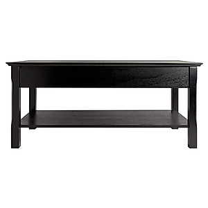Winsome Timber Occasional Table, Black, 38 inches