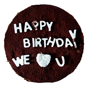 Silicone Letter Mold and Number Chocolate Molds with Happy Birthday Cake Decorations Symbols 2pcs