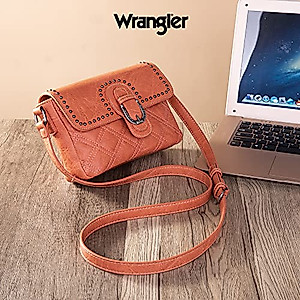 Wrangler Small Crossbody Bags for Women with Adjustable Shoulder Strap Ladies Small Western Purse