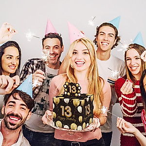 Azbuk Happy Birthday Money Gift Boxes for Cash, 13th Birthday Surprise Gift Box, 13th Birthday Gifts for Boys Girl, 13th Birthday Party Decorations Supplies（with 35PCS Bags）