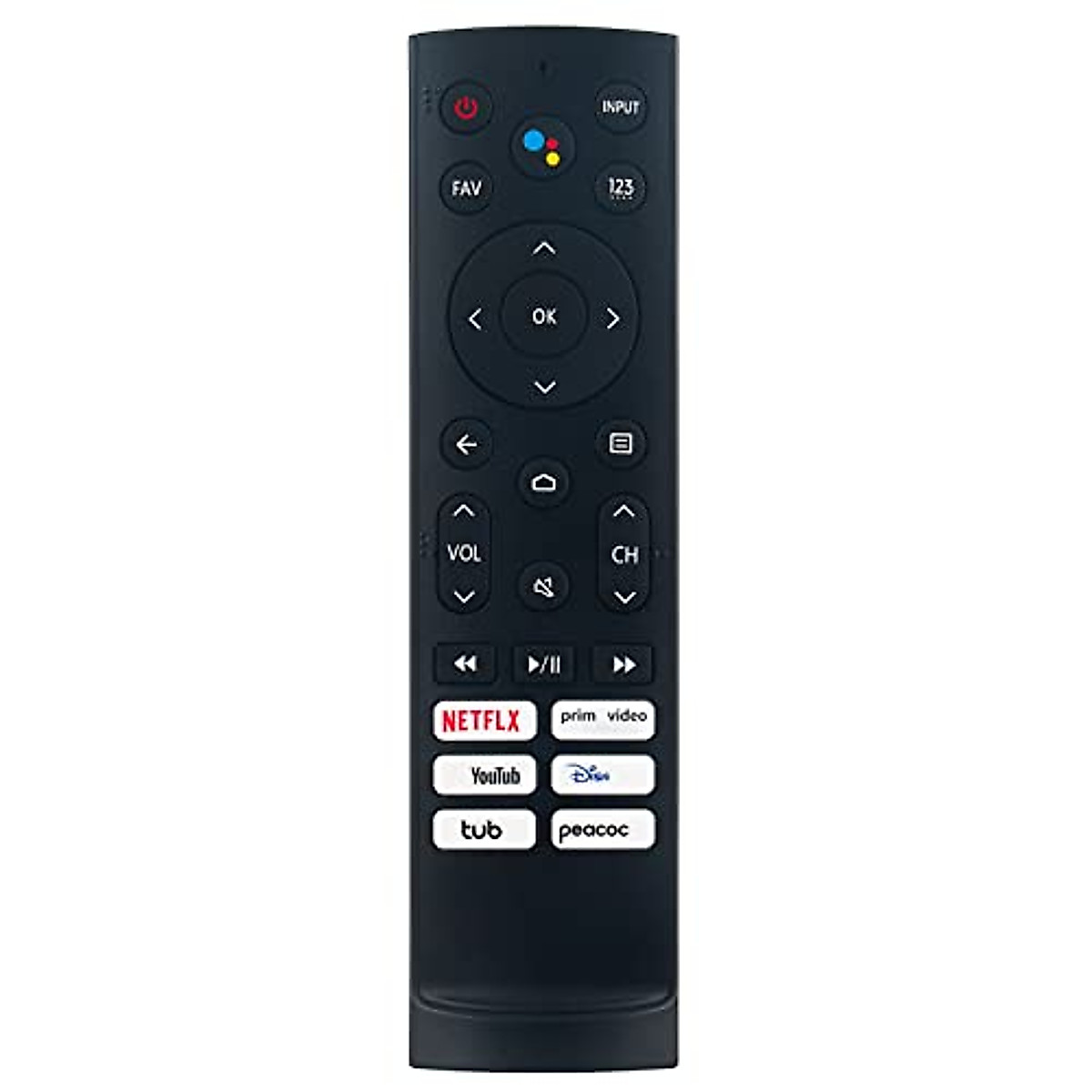 ERF3A90 Replacement Voice Remote Control Commander fit for Hisense Smart TV 75A66FUA 65A53FUA 50A53FUA 43A53FUA 65A66FUA 55U7G 75U7G 65U7G 65U6K 55A76K 55U6K 75U6K 75A76K