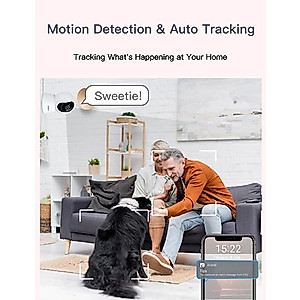ARENTI 5ghz WiFi Security Camera Indoor, 4MP Plug-in Pet Dog Camera with Phone App, Baby Home Cam 2.4G/5G Dual-Band, AI Motion Detection, Auto Tracking, 2-Way Talk, Night Vision, Works with Alexa