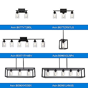 MELUCEE 2-Light Black Wall Sconce Industrial Vintage with Clear Glass Shade and Metal Base, Bathroom Vanity Lights Hallway Light Fixture Sconces Wall Lighting