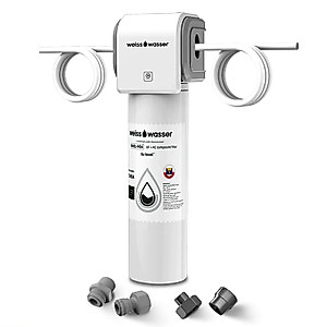 Weisswasser 0.01 μm Ultra Filtration Under Sink Water Filter System for Bàctéria Reduction, Reduces Lead, Chlorine, Bad Taste & Odor, 6K Gallons, Direct Connect to Kitchen Faucet, WU1.SH04