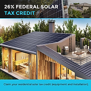 Renogy 2PCS Solar Panel Kit 550 Watts 12/24 Volts Monocrystalline PV Power Charger On/Off-Grid Supplies for Rooftop Charging Station Farm Yacht and Other Off-Grid Applications