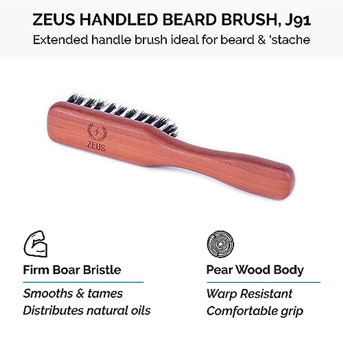 ZEUS Premium Beard Care Kit – Complete Grooming Set, Beard Wash Combo, Beard Oil & Balm, Beard Brush & Comb (Verbena Lime)